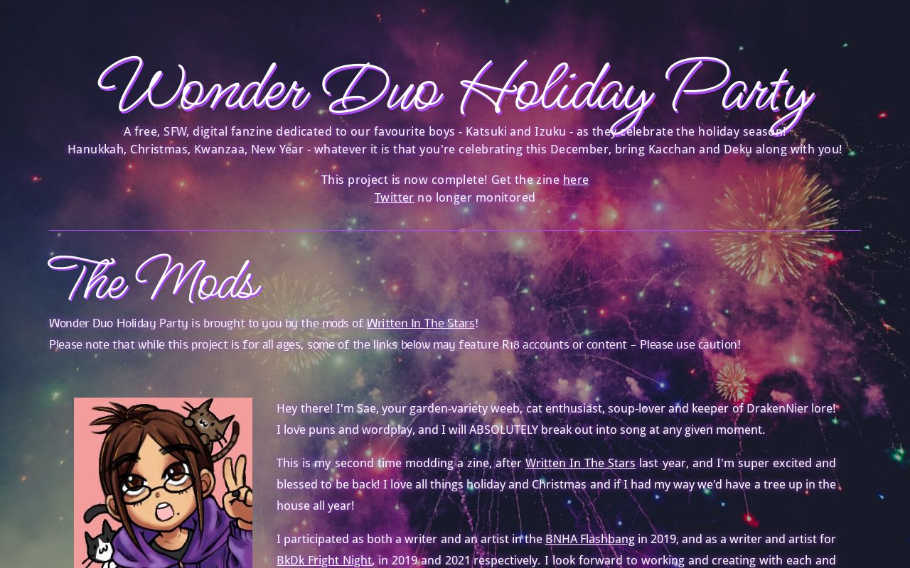 Wonder Duo Holiday Party Zine